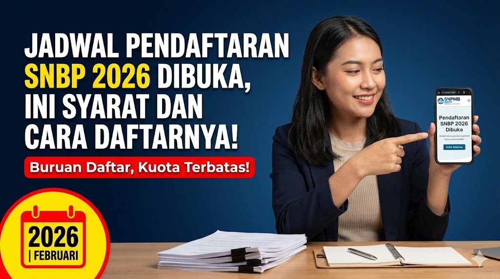 Jadwal Pendaftaran SNBP 2026 Dibuka, Ini Syarat dan Cara Daftarnya!